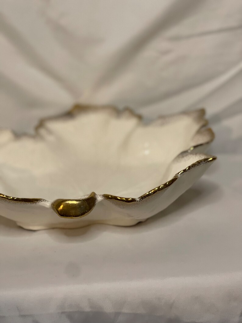 Large Vintage California Original Pottery Serving Dish #719. Gold ...