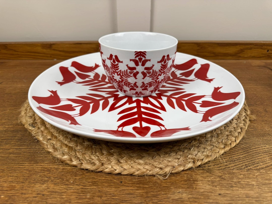 Vintage Kate Forrester Crate and Barrel Nordic Christmas Platter and ...