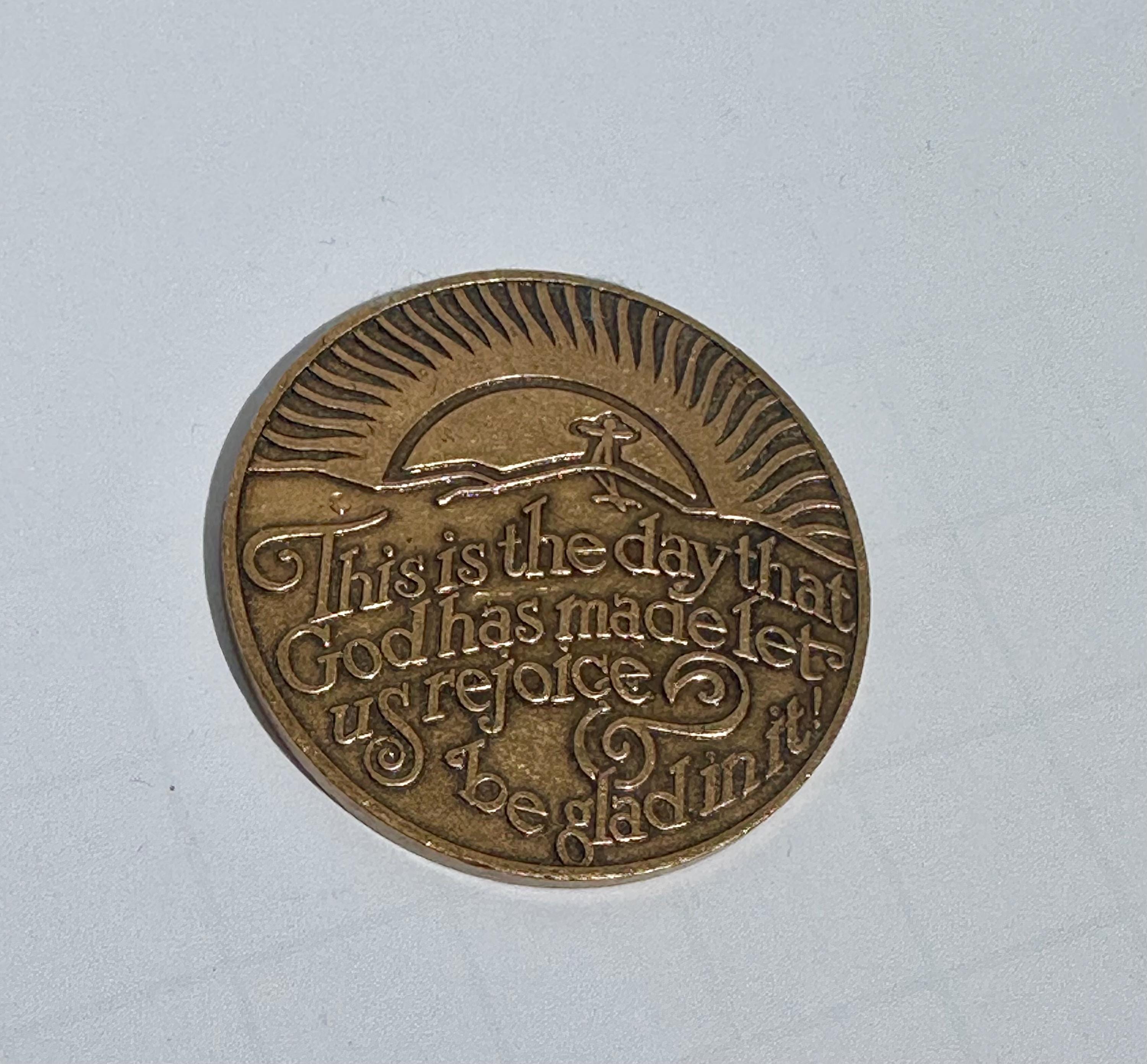 Vintage Lord’s Prayer Coin - Etsy