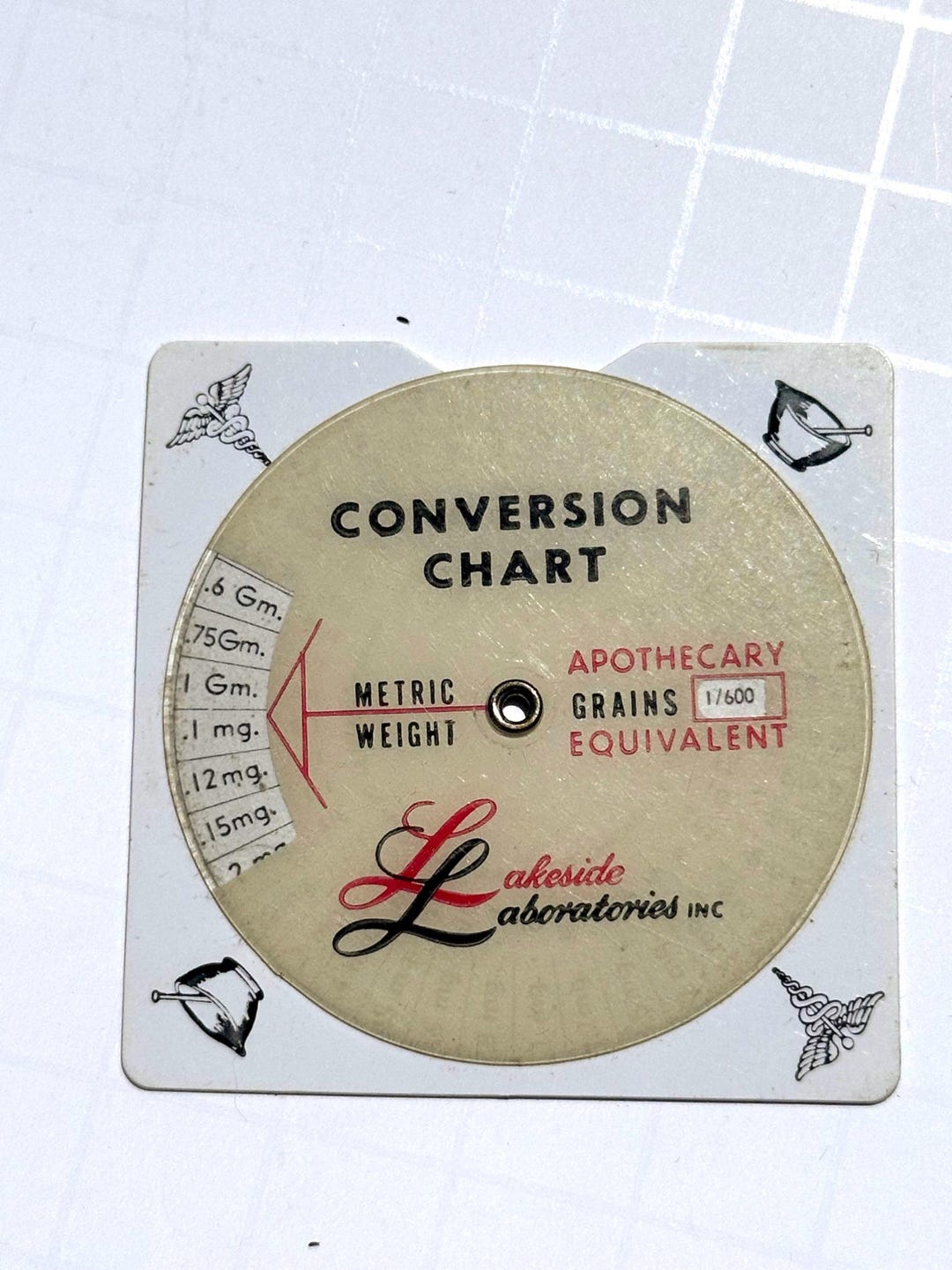 1940’s Lakeside Laboratories Metric Weight Pocket Conversion Chart - Etsy