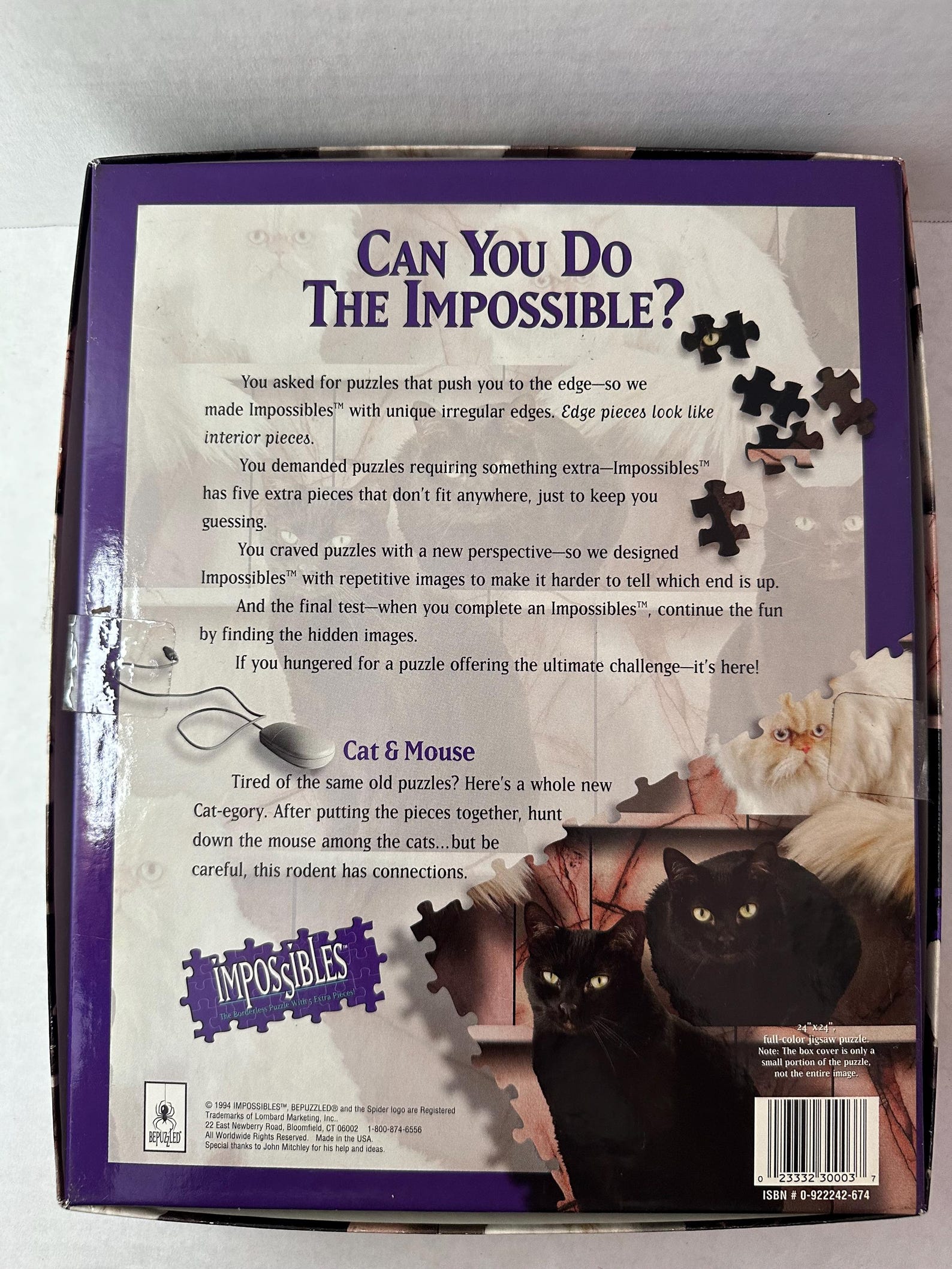 Bepuzzled Imposibles Borderless Cat and Mouse Puzzle - Etsy