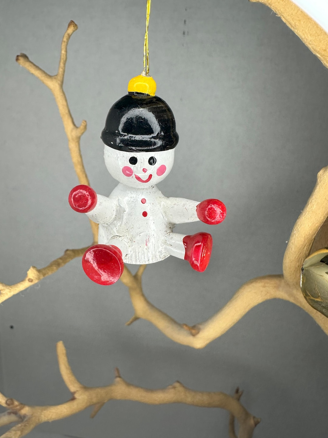 Mini Snow Man With Bonus Bells - Etsy