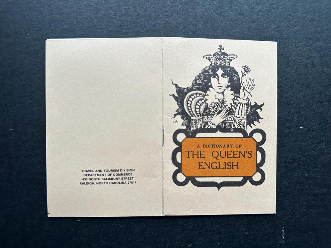 A Dictionary the Queen’s English - Etsy