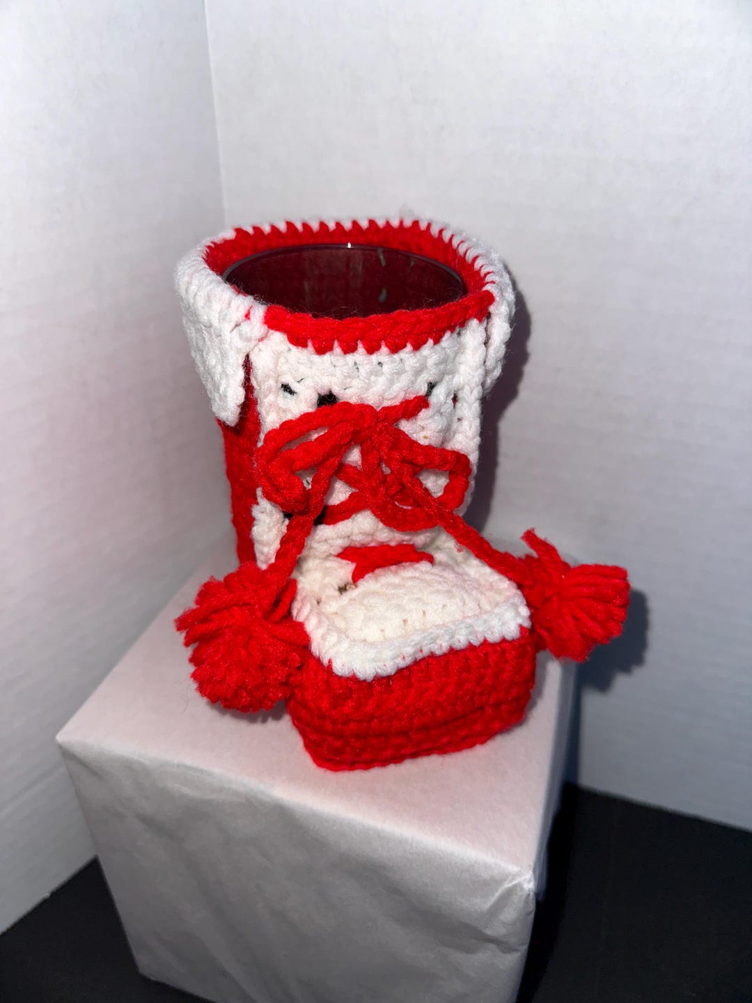 Handmade Crochet Santa Boot - Etsy