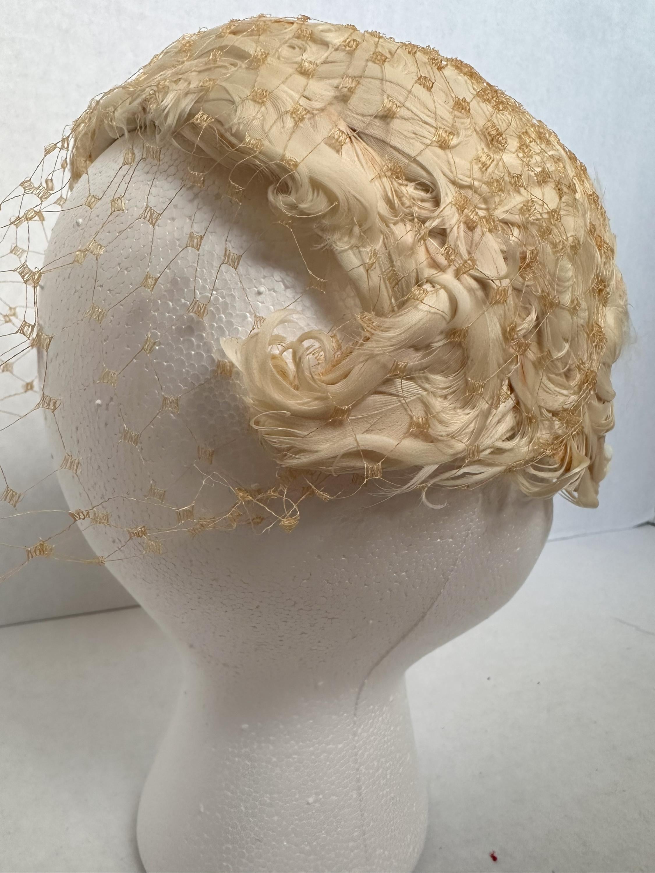 Detailed White Feather Juliette Cap - Etsy