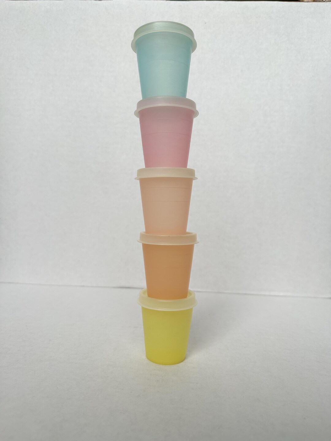 Vintage Tupperware Pastel Midgets Set - Etsy