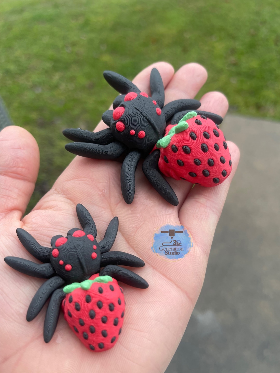 Articulated Strawberry Spider | Strawberrantula Fidget Toy | Strawberry ...