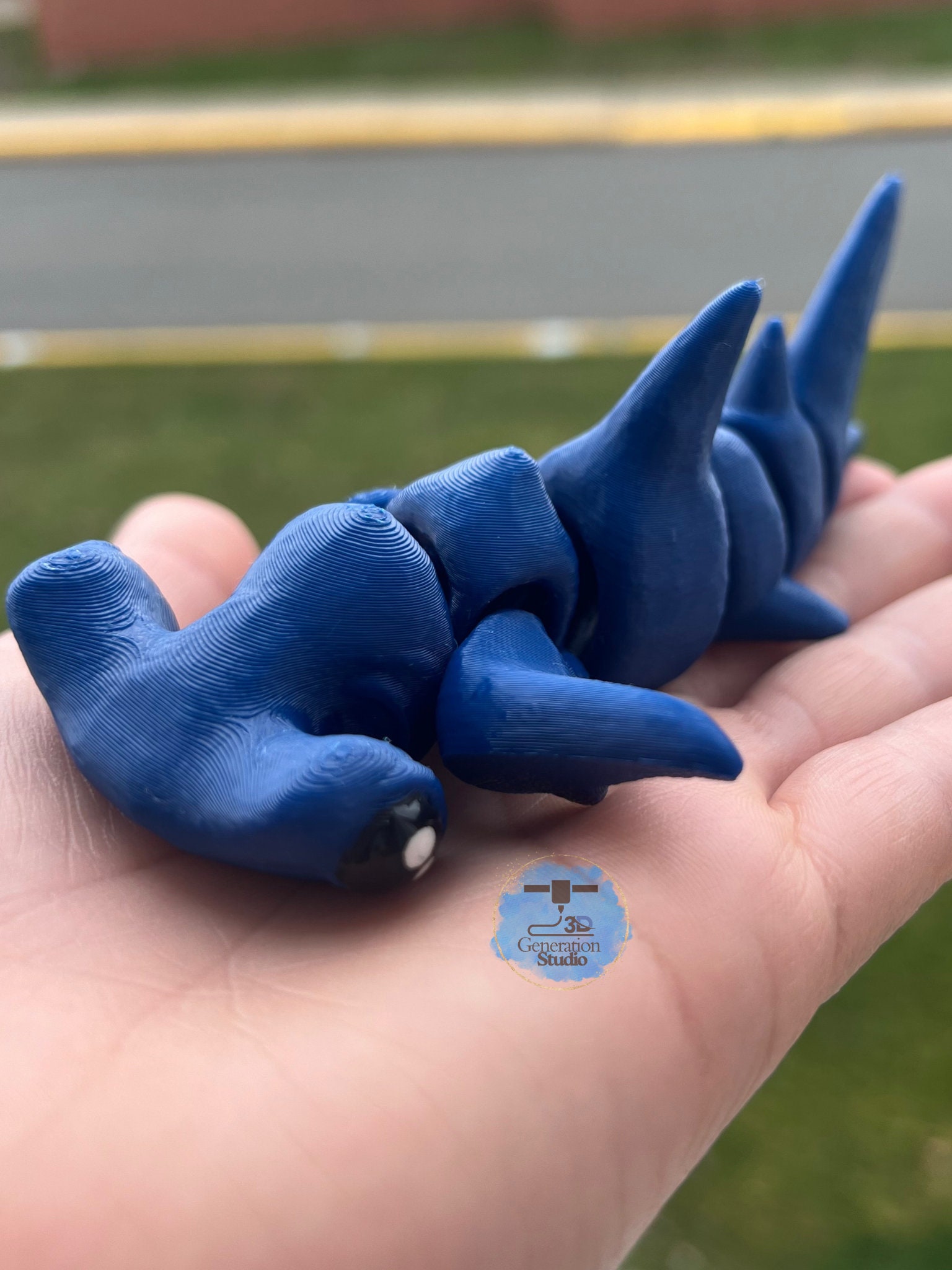 Articulated Shark 3D Printed Fish Adult Fidget Toy Shark Figure Fidget ...