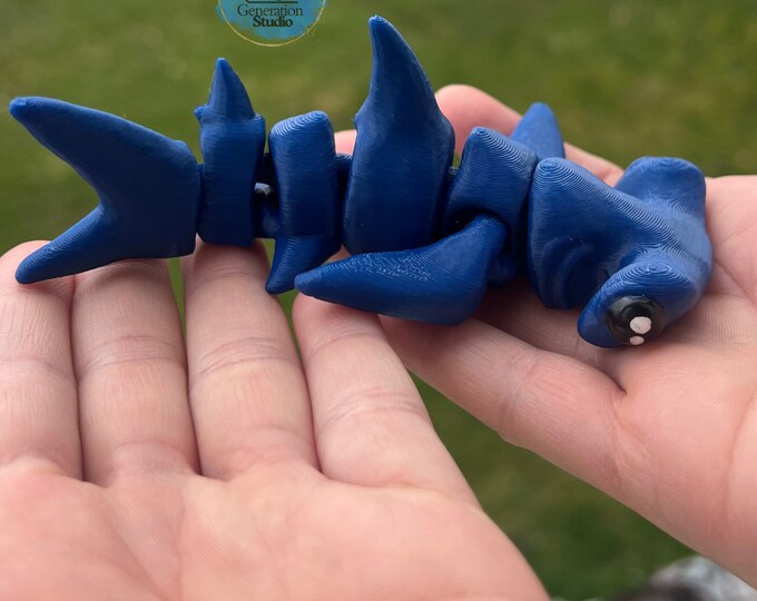 Articulated Shark | 3D Printed Fish | Adult Fidget Toy | Shark Figure ...