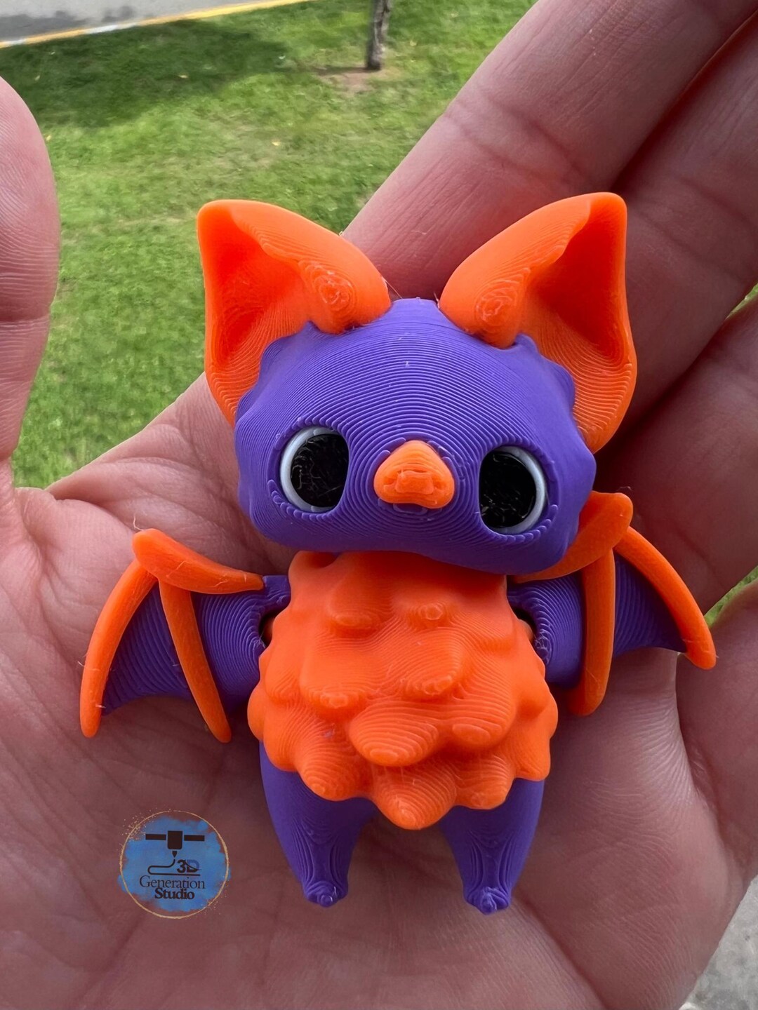 Cute Baby Bat | 3D Printed Articulated Bat | Flexible Sensory Bat Toy ...
