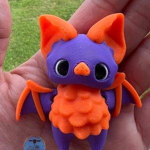 Cute Baby Bat | 3D Printed Articulated Bat | Flexible Sensory Bat Toy ...