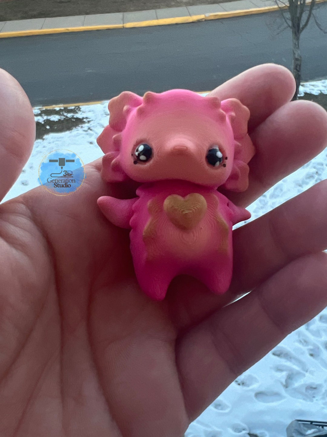 Articulated Axolotl L Fidget Toy - Cute Stress Relief Pixie Creature ...