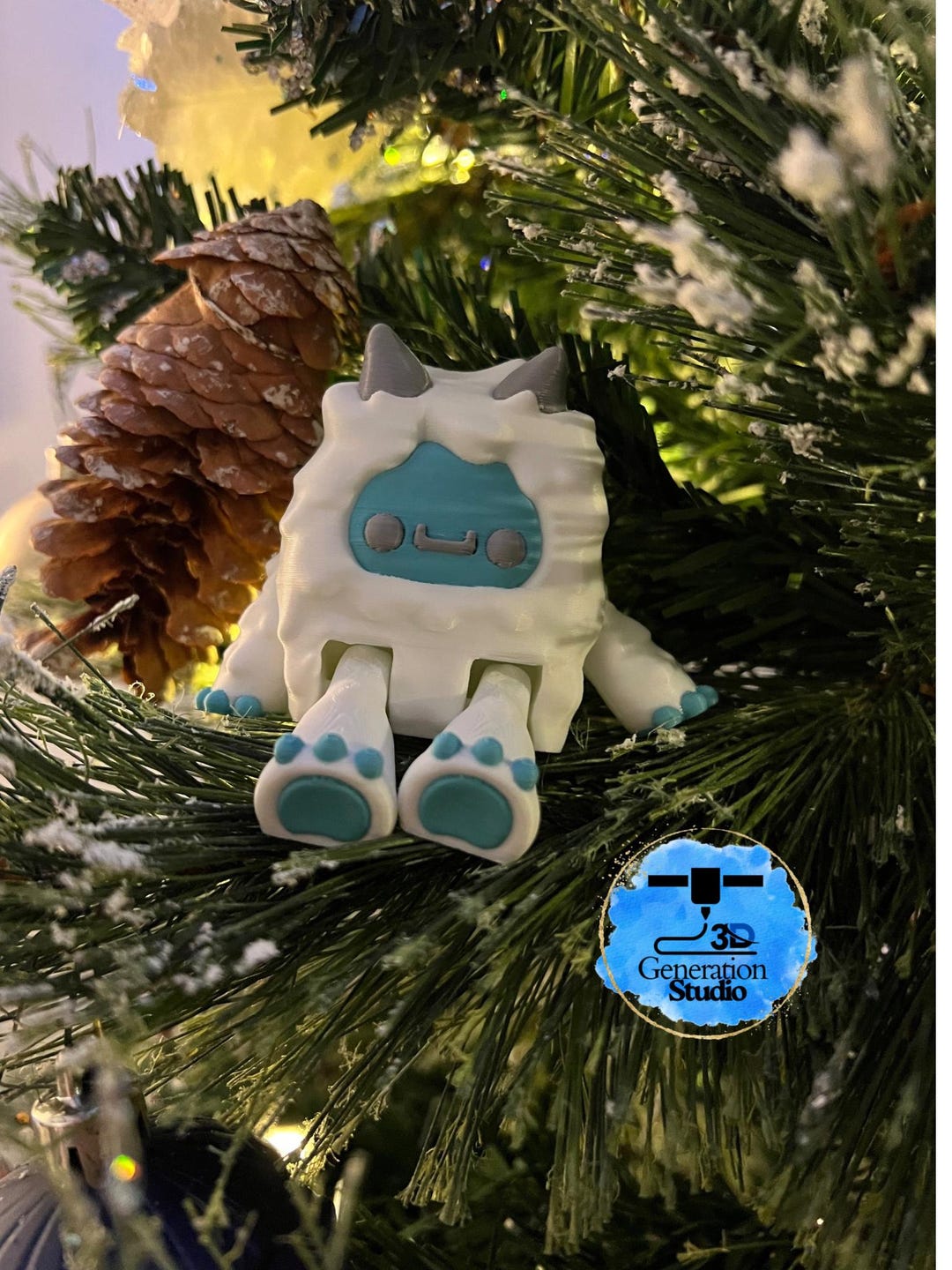 Cute Articulated 3D Printed Yeti Figure | Flexi Abominable Snowman ...