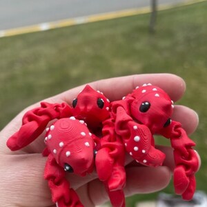 Red Lobster With Bucket 3D Printed Articulated Fidget Figure | Fidget ...