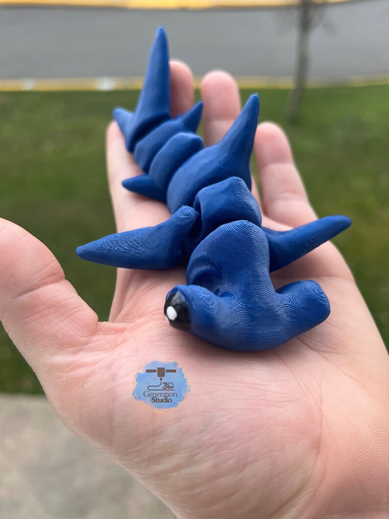 Articulated Shark 3D Printed Fish Adult Fidget Toy Shark Figure Fidget ...