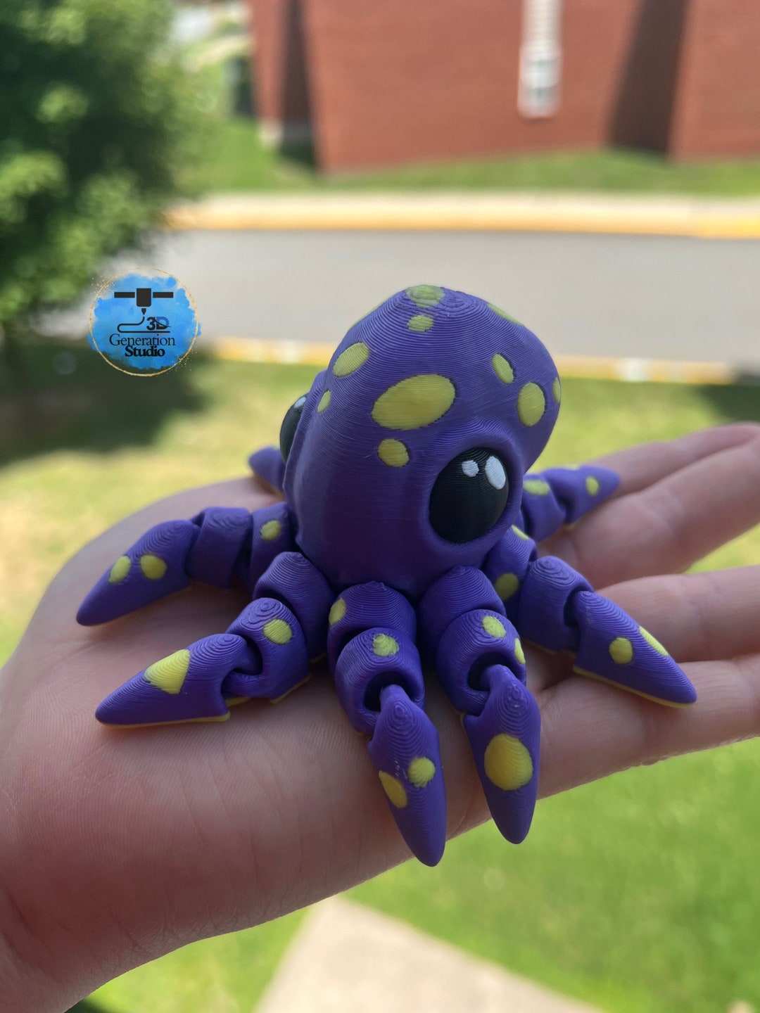 3D Printed Octopus | Cute Flexi Fidget Octopus | Articulate Cute ...