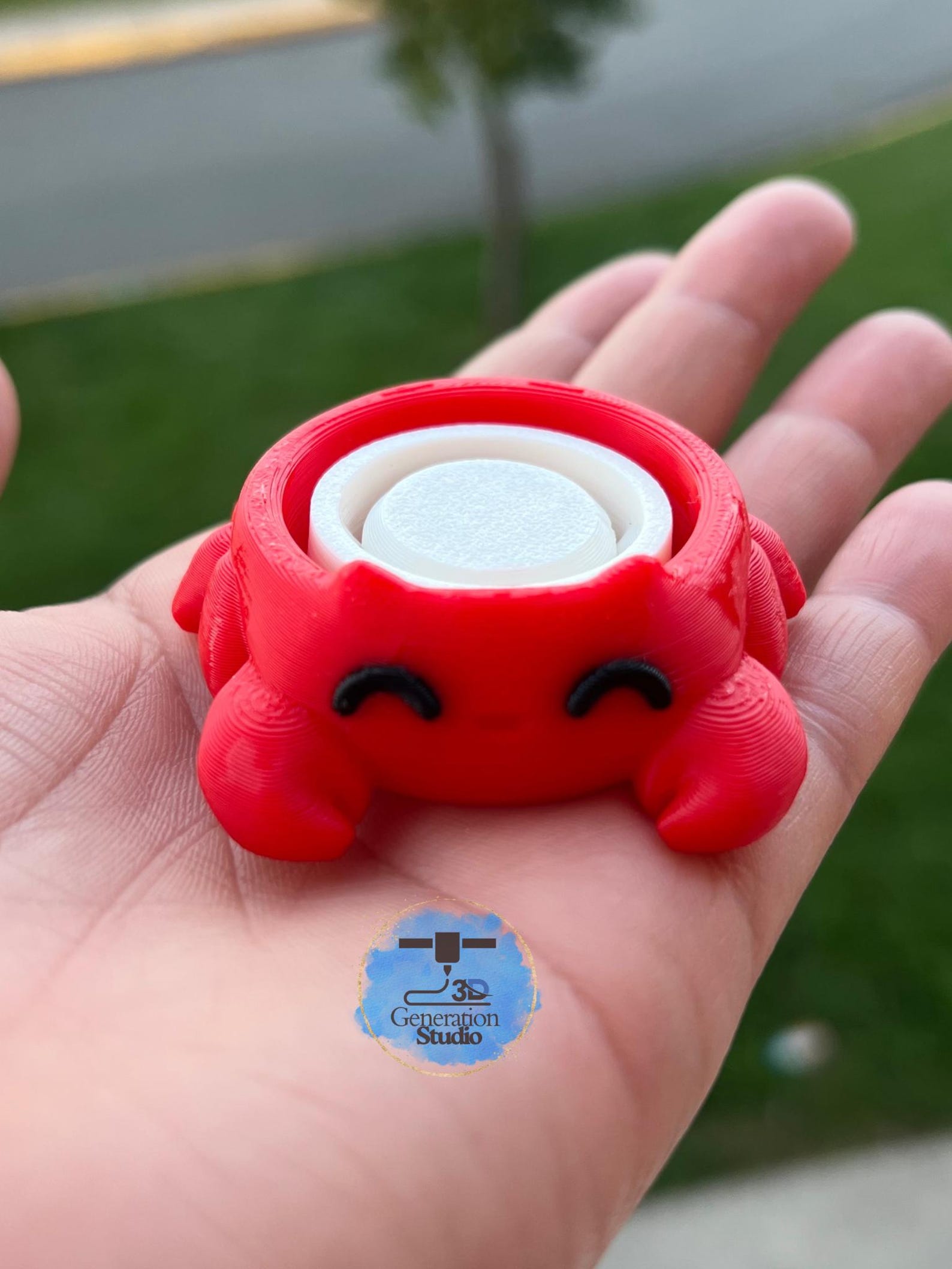 Cute Fidget Spinners | 3D Printed Giro Fidget Spinner | Stress Relief ...