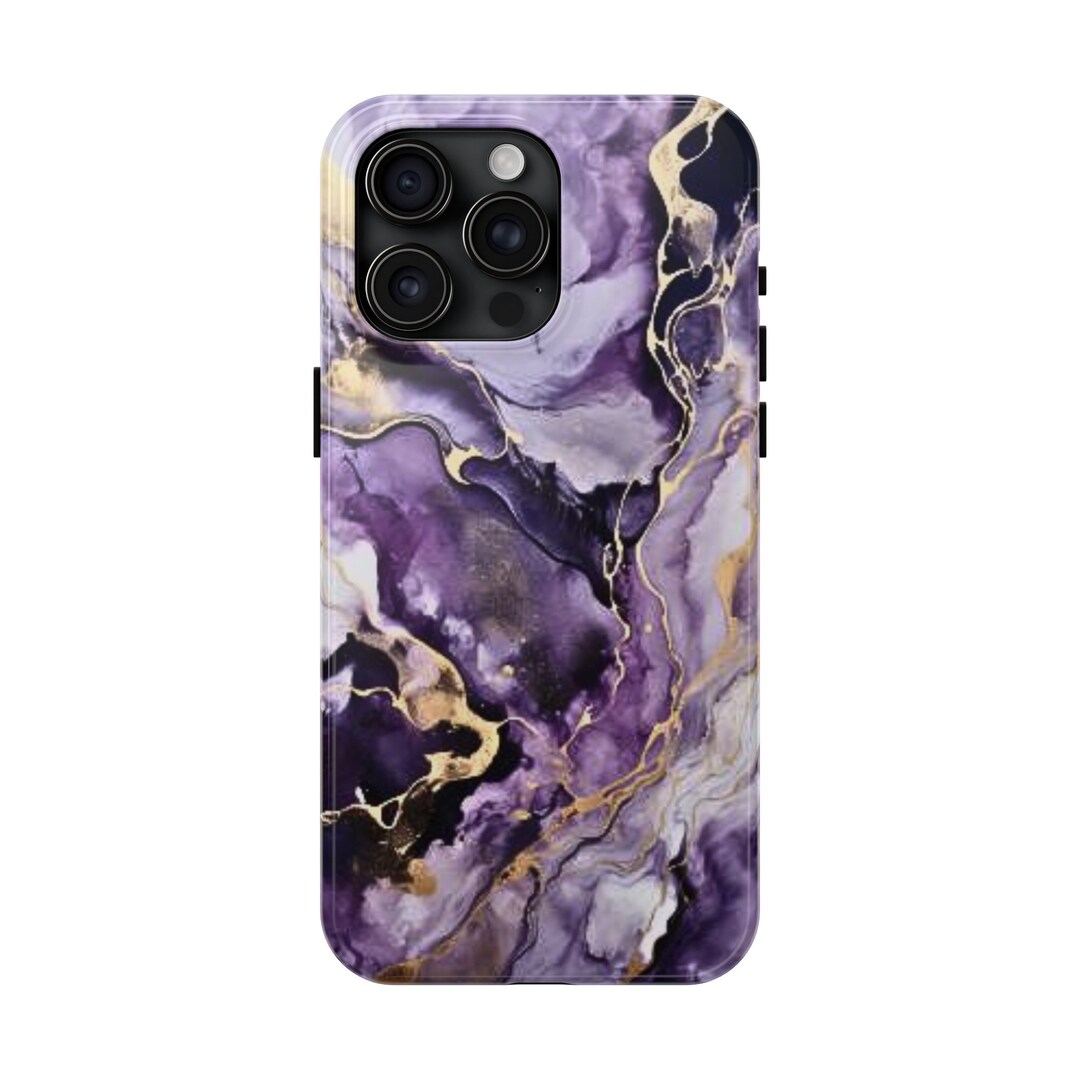 Lavender Luxe Marble Magic Phone Case - Etsy