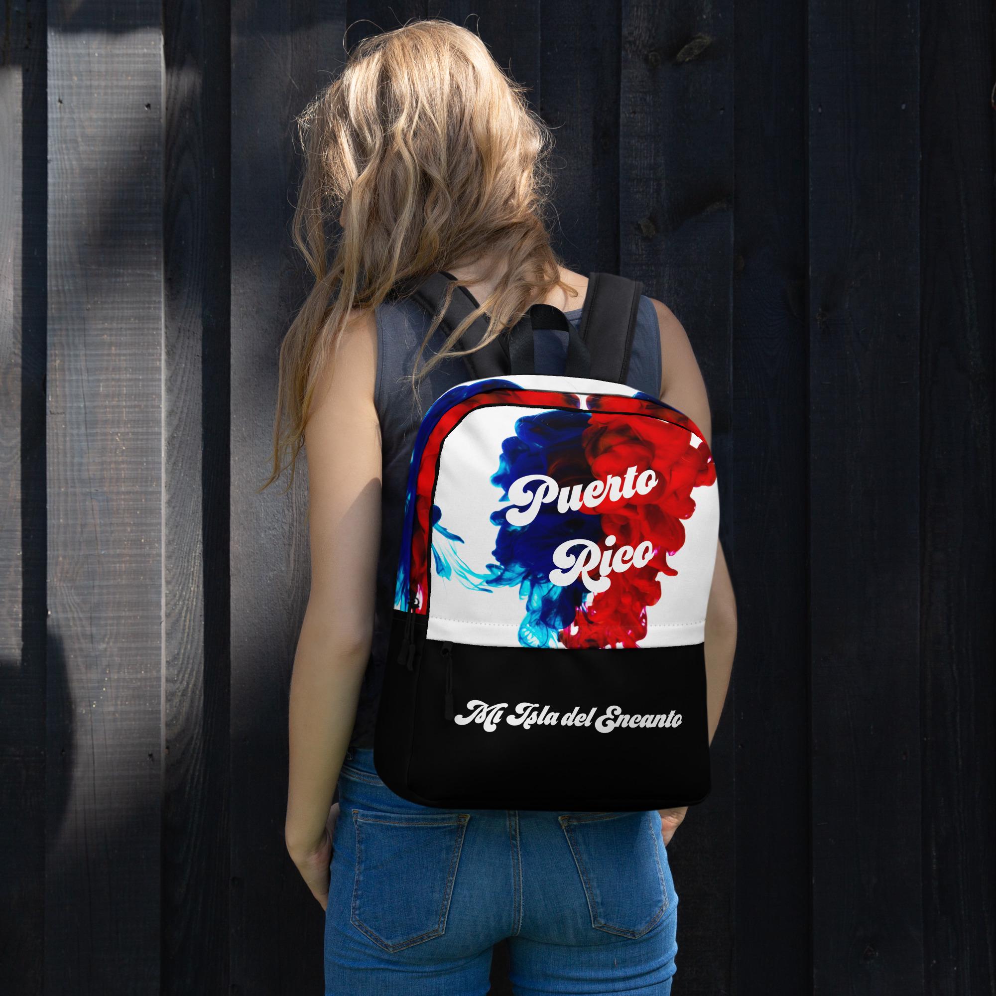 Puerto Rico Red, White and Blue Backpack-back to School Bag - Etsy