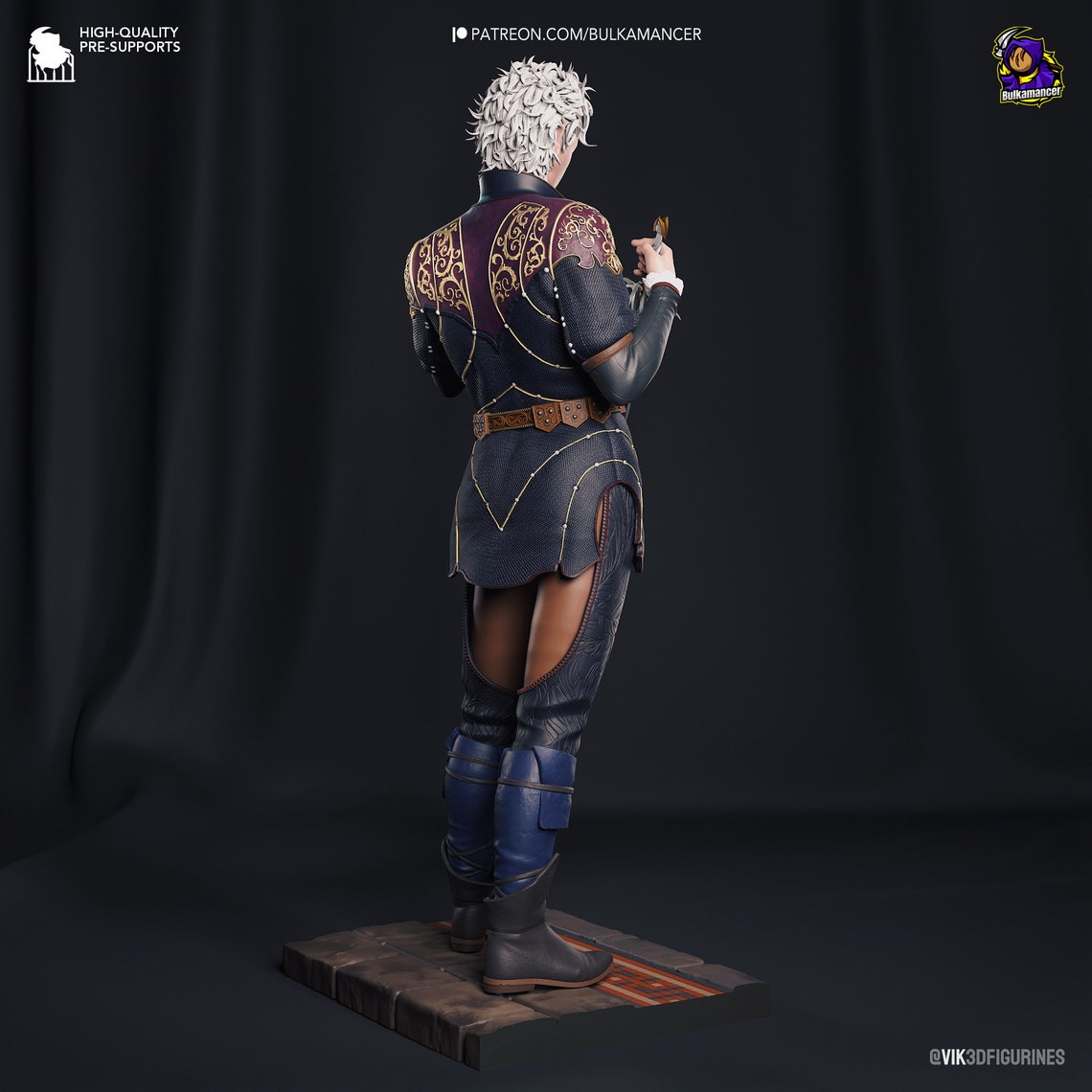 Astarion - Baldur's Gate 3 | 245mm | 3d Printed Figure | UNPAINTED ...