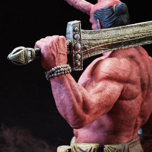 Hellboy Statue | 235mm | 3d Printed Display Figure | UNPAINTED | DIY ...