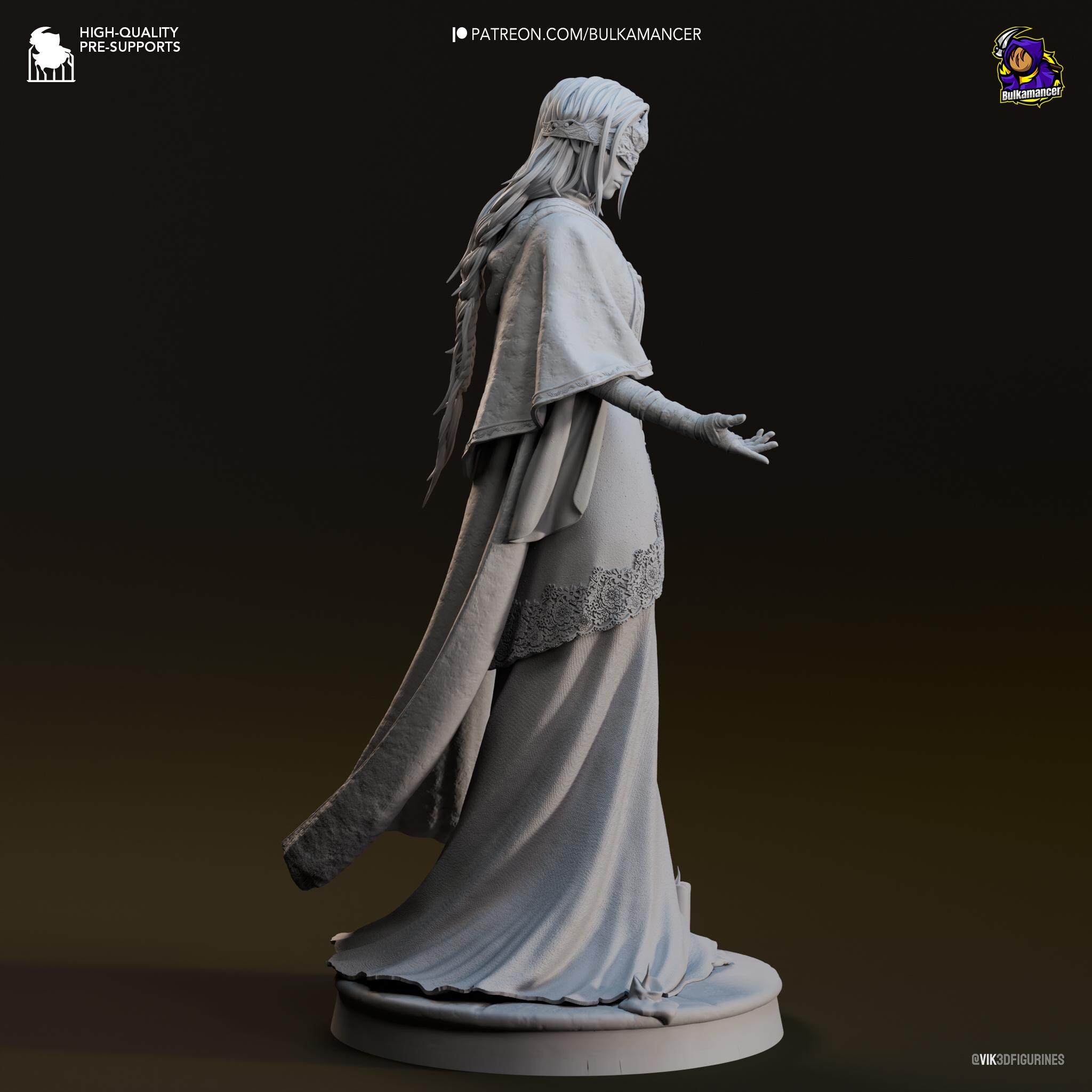 Dark Souls 3 Fire Keeper Statue | 235mm | 3d Printed Display Figure ...