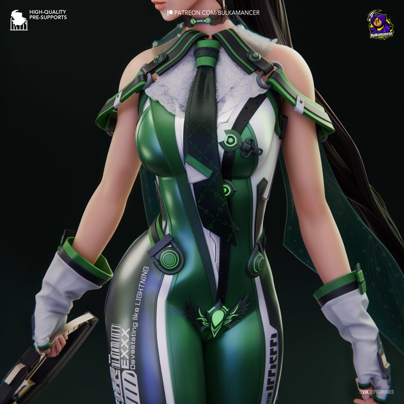 EVE - Stellar Blade | 222mm | 3d Printed Display Figure | UNPAINTED ...