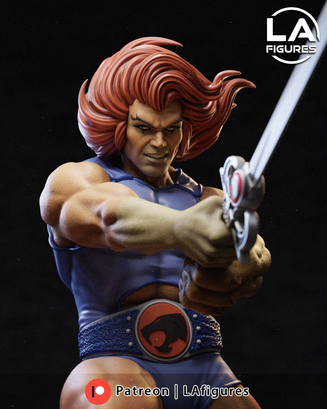 Lion-o, Thundercats Statue | 215mm | 3d Printed Display Figure ...