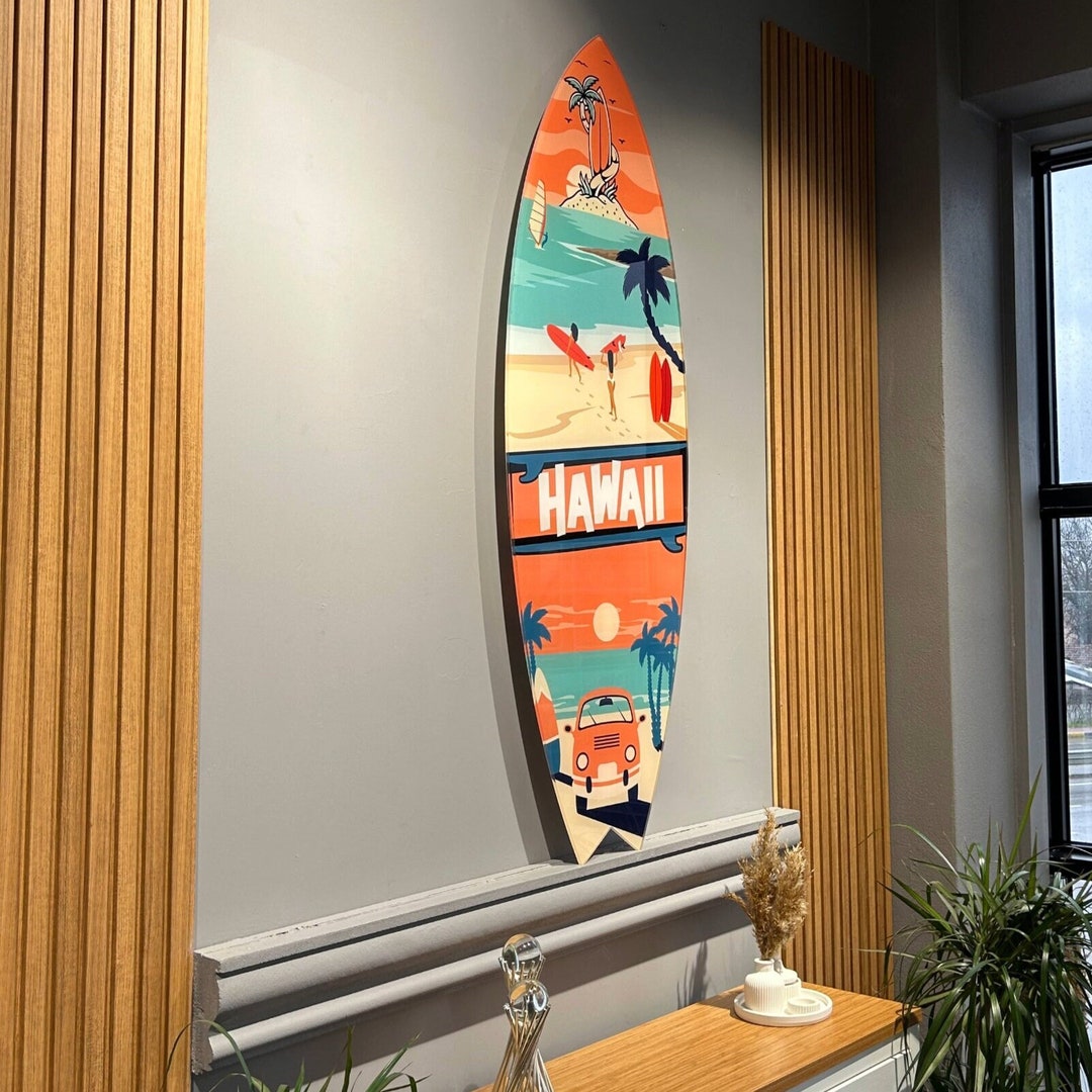 Hawaii Theme Decorative Surfboard Plexiglass Acrylic Surfboard Shaped ...