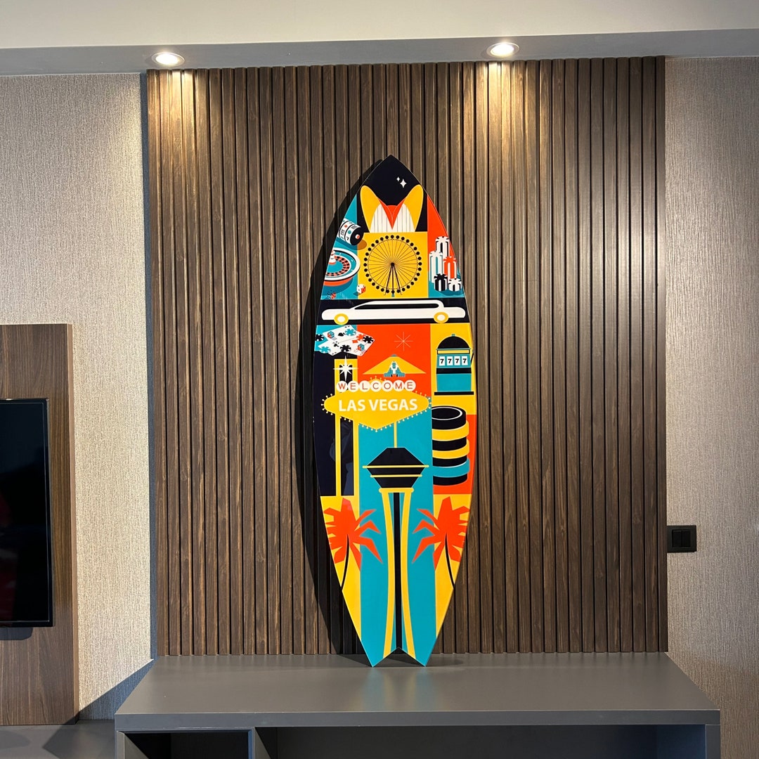 Las Vegas Theme Decorative Surfboard Plexiglass Acrylic Surfboard ...