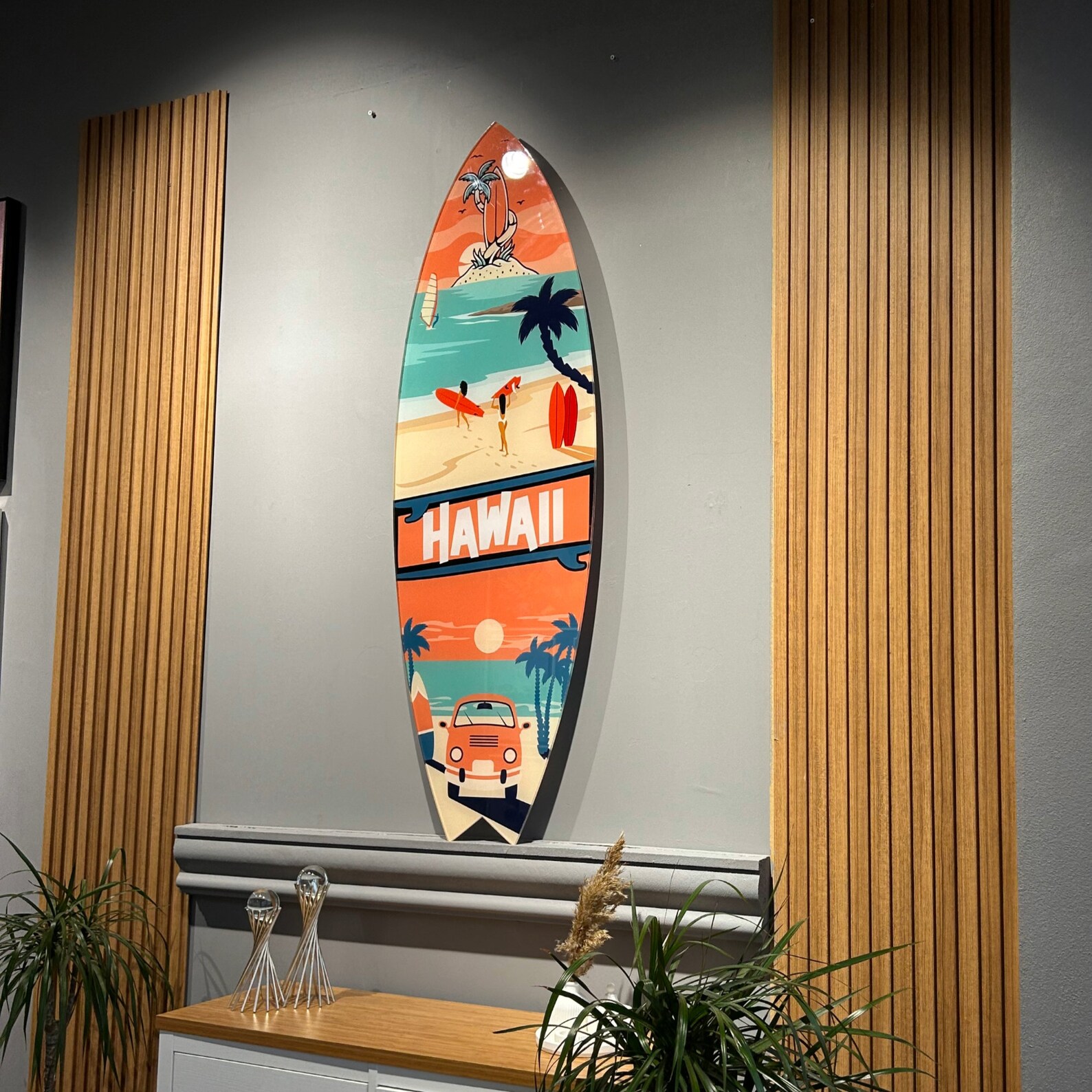 Hawaii Theme Decorative Surfboard Plexiglass Acrylic Surfboard Shaped ...