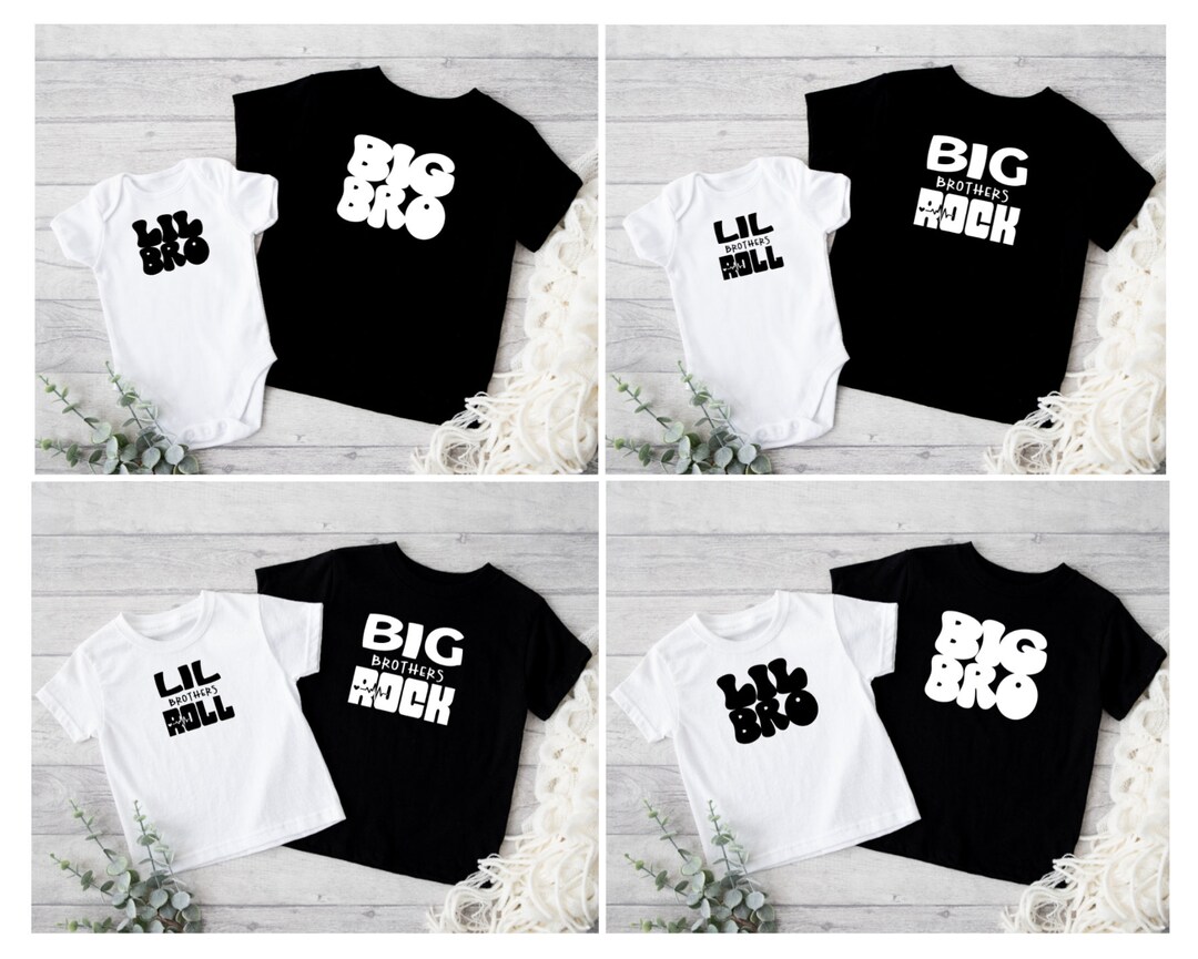 Matching Brother Outfits Big Bro/lil Bro, Big Brother's Rock, Little ...
