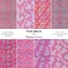 Set of 13 High Quality Pink Batik Digital Paper Seamless Design, Wax ...