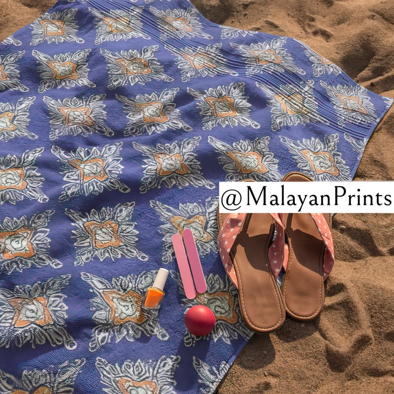 Set of 8 High Quality Blue Batik Digital Paper Seamless Design Wax ...