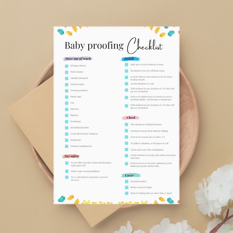 Baby Proofing Checklist, Baby Proofing Checklist Download, Home Safety ...