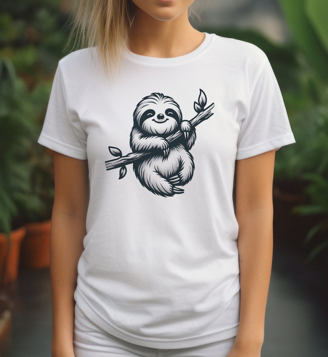 Happy Sloth Cuteness Overload Super Cute Unisex T-shirt Soft Style ...
