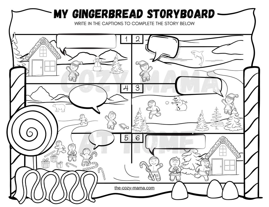 My Gingerbread Storyboard - Etsy Australia