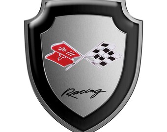 4 Models Shield Emblem With Unique Logo CORVETTE / Suitable for Auto ...