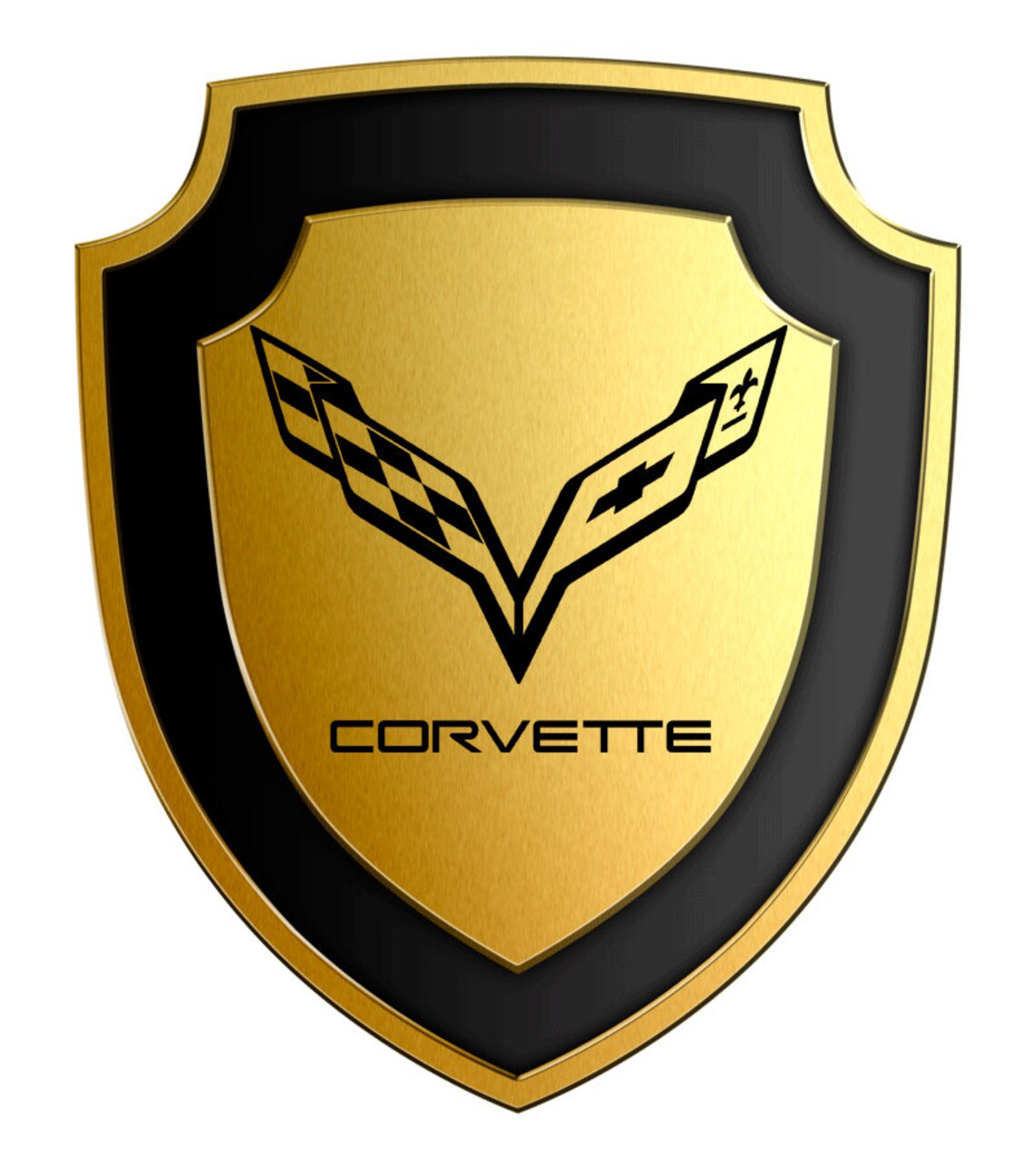 4 Models Shield Emblem With Unique Logo CORVETTE / Suitable for Auto ...