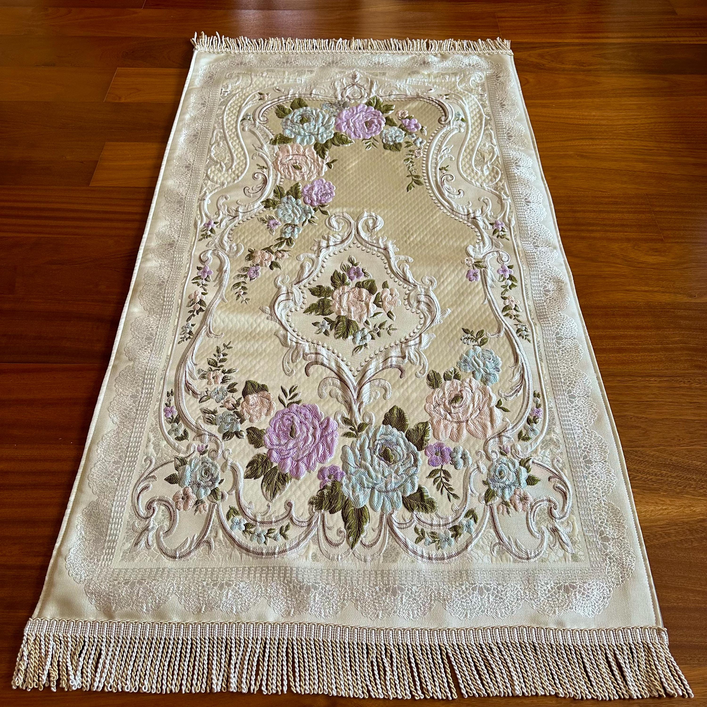 Exclusive Prayer Rug, Satin, Quran and Tasbeeh Set, Sponge Liner ...