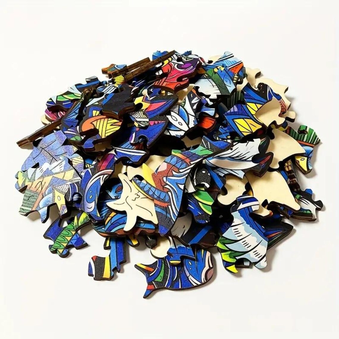 Peacock Wooden Puzzle Laser Cut Jigsaw, Artistic and Educational Toy ...