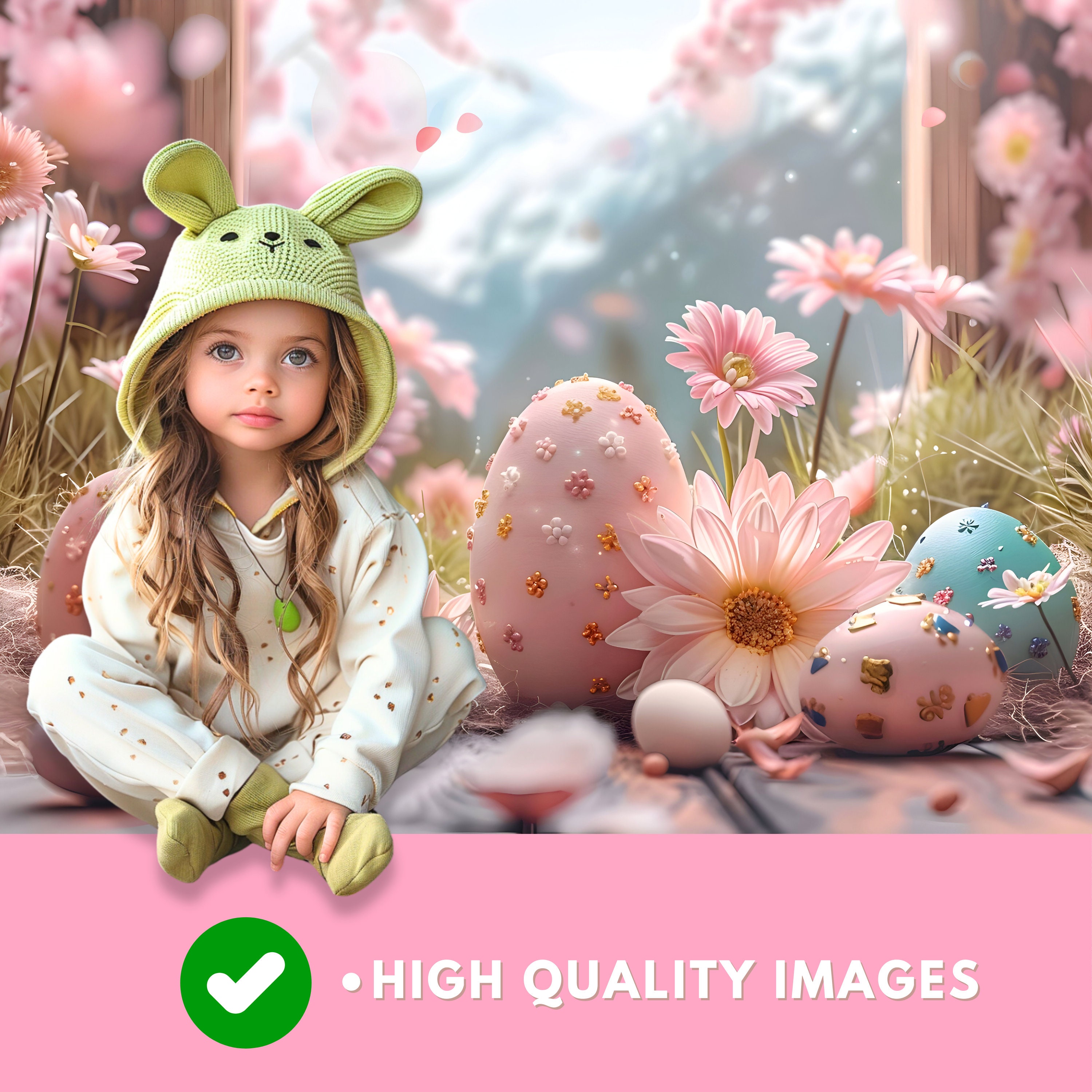 150 Easter Backdrop Bundle / Pastel Color Easter Digital Backdrop ...