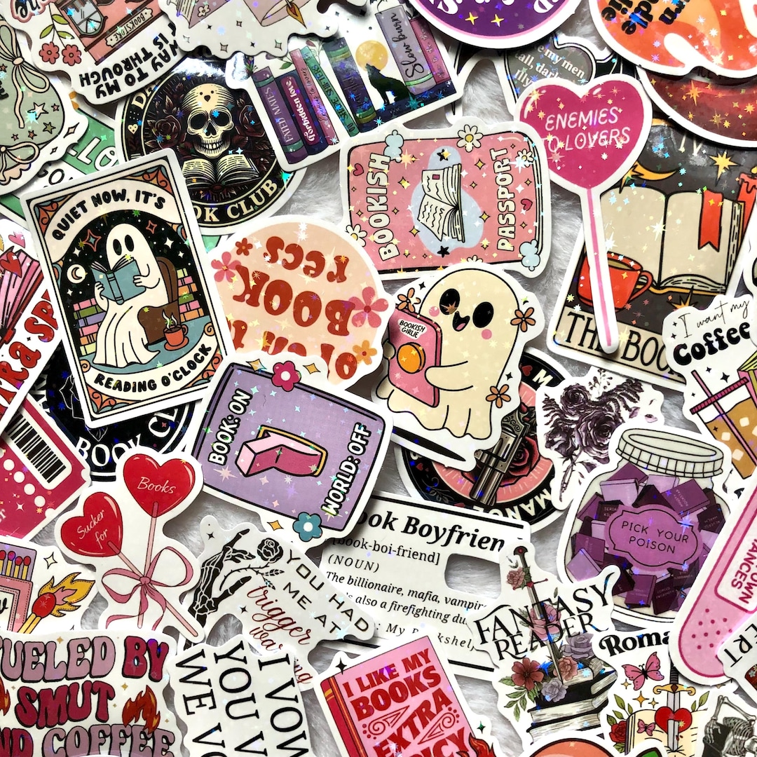 Holographic Smut Stickers – Dark Romance Decals for Spicy Book Lovers ...