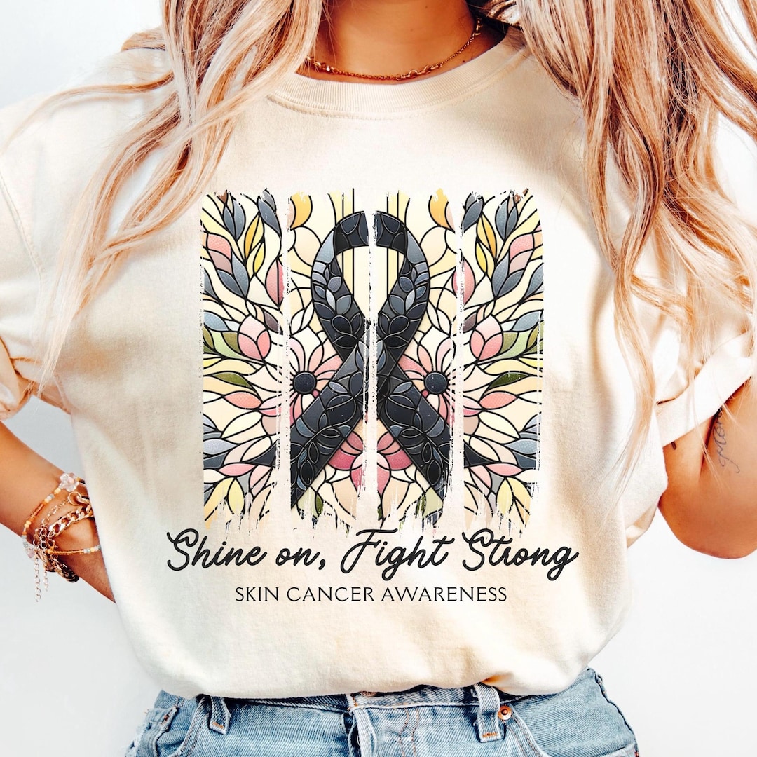 Skin Cancer Shirt for Women, Skin Cancer Tshirt, Cancer Warrior Gift ...