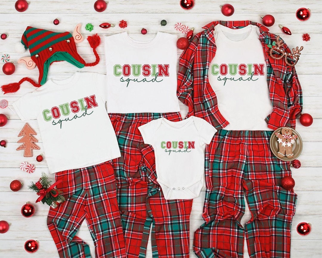 Matching Cousin Christmas Shirts, Cousin Crew Christmas Tees, Family ...