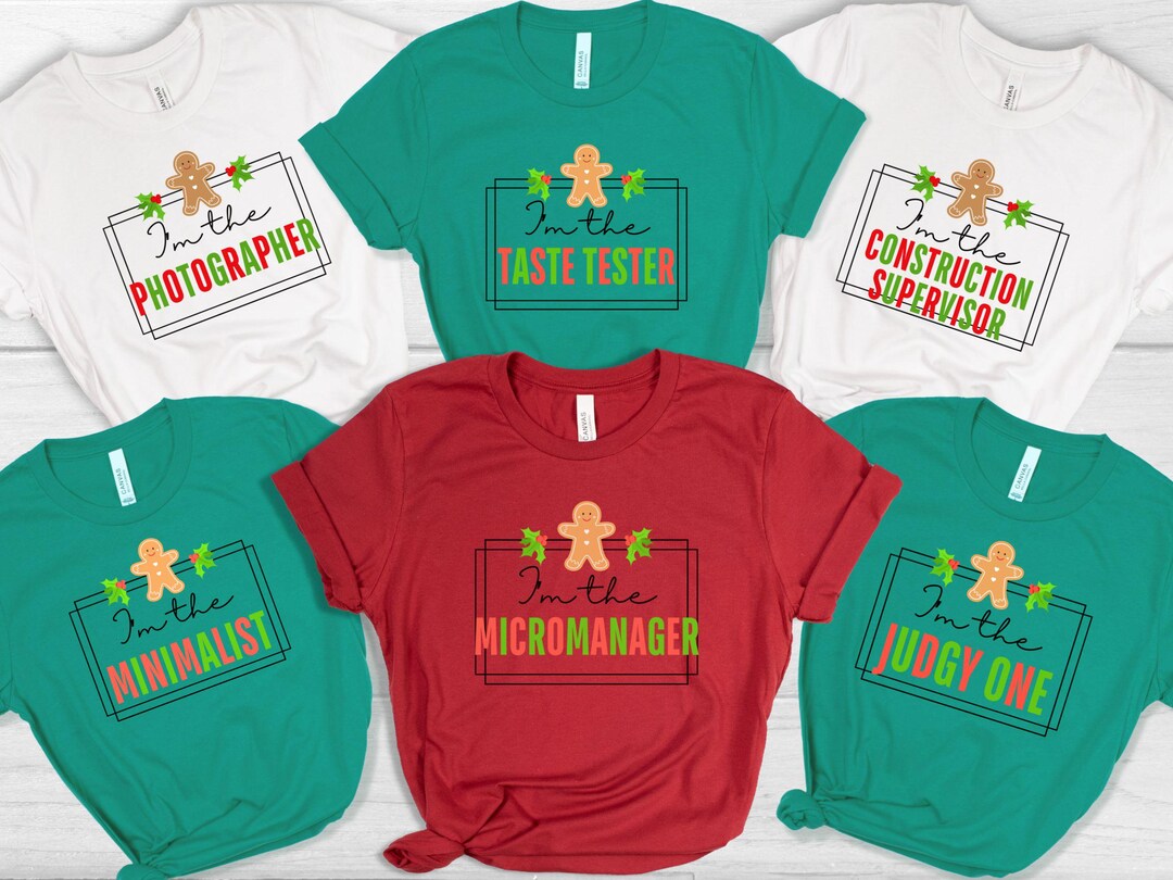 Funny Gingerbread Man Baking Shirts, Christmas Matching Shirts for ...