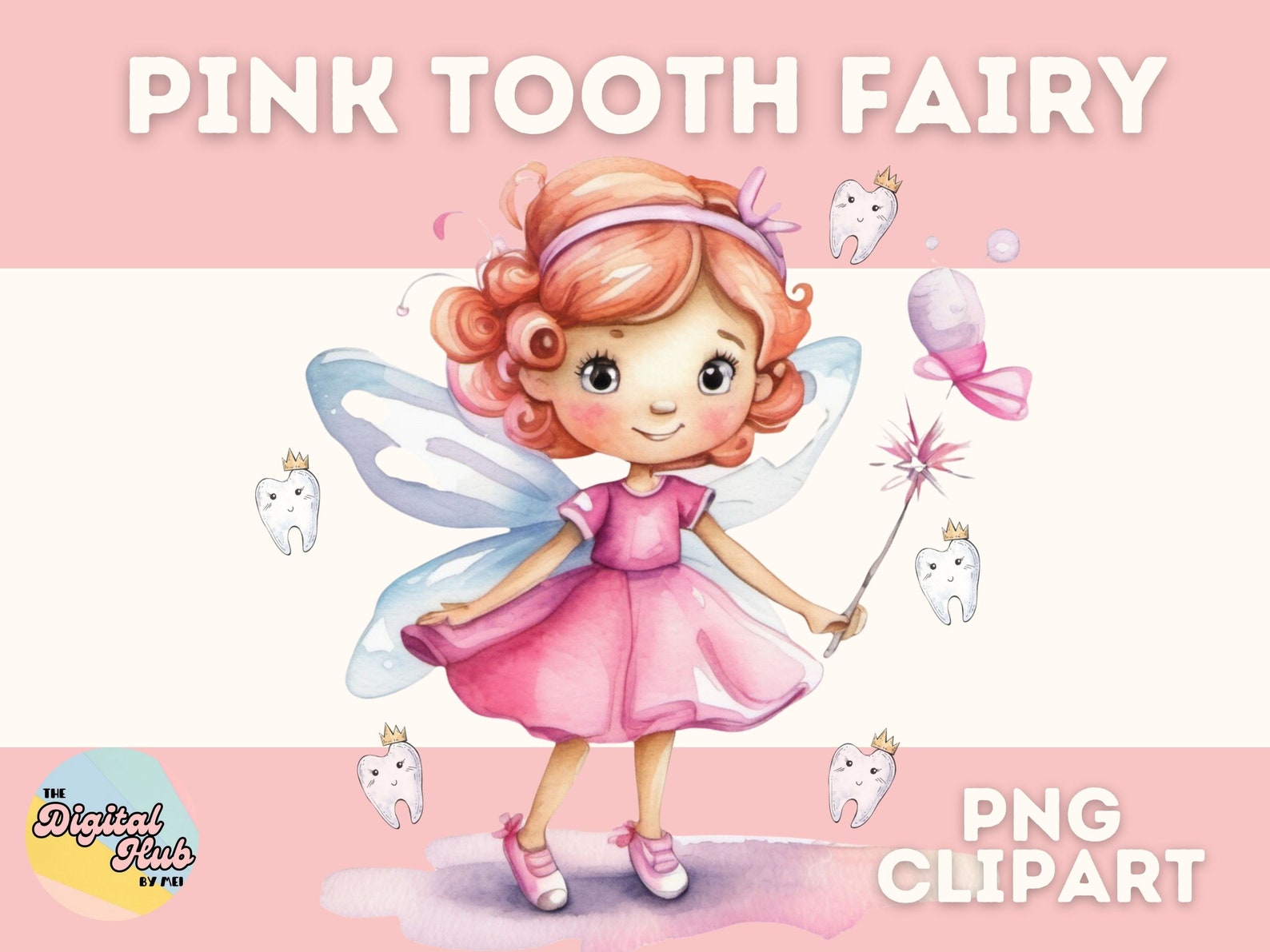 Watercolour Fairy Clipart, Tooth Fairy Png, Digital Png Image, Png ...