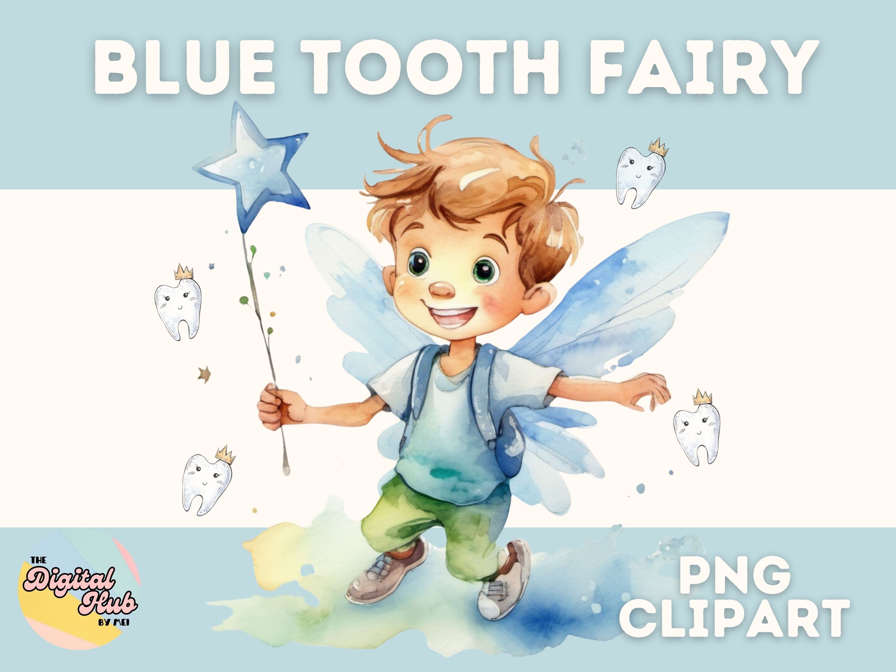 Watercolour Fairy Clipart, Tooth Fairy Png, Digital Png Image, Png ...