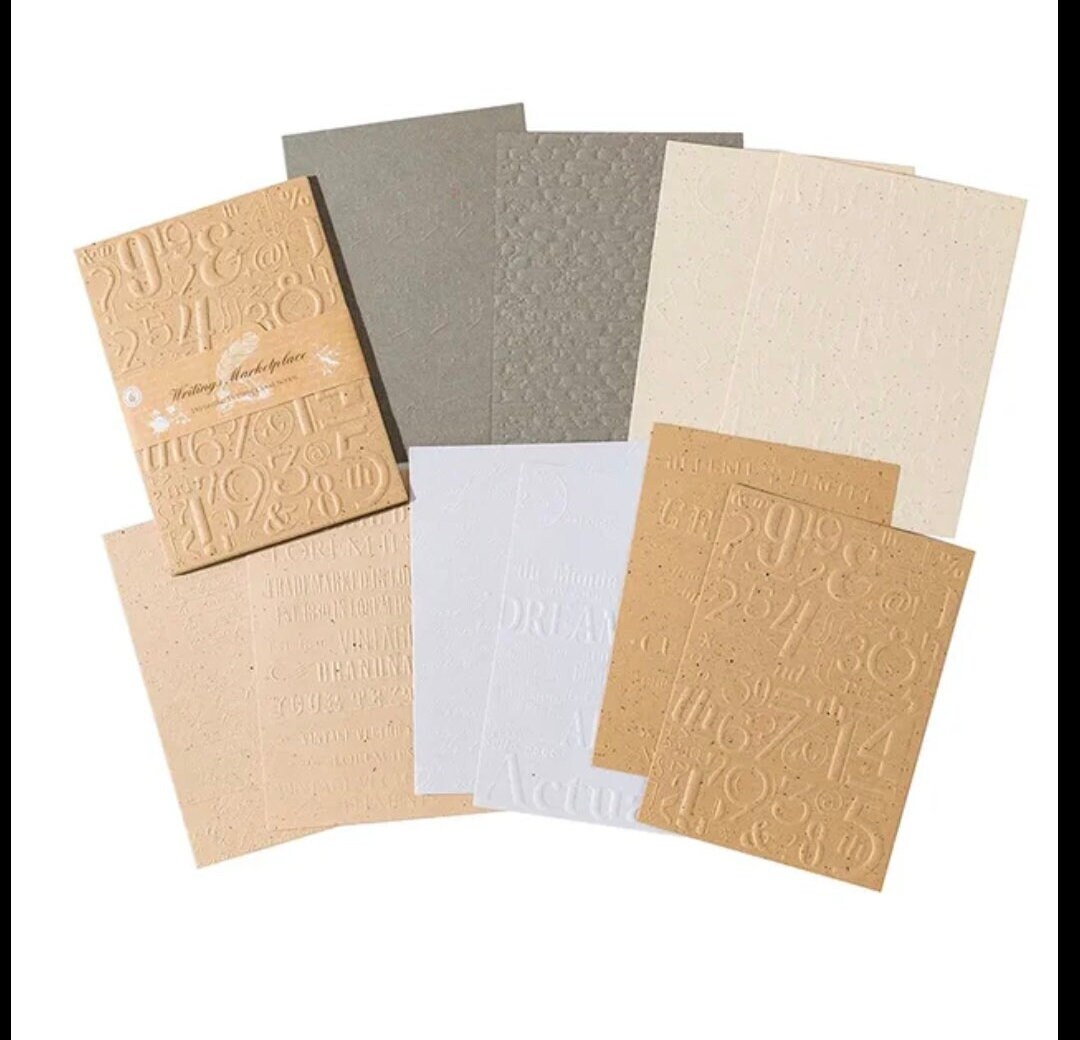Beautiful Embossed Cardstock Paper - Etsy