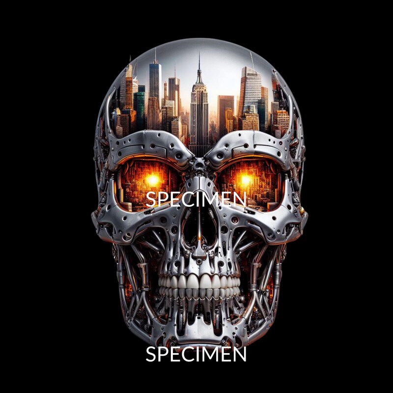Terminator Skull - Etsy